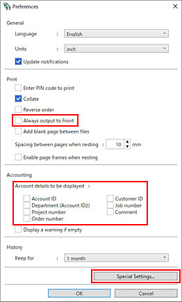 Canon : imagePROGRAF Manuals : Windows software : Direct Print Plus ...