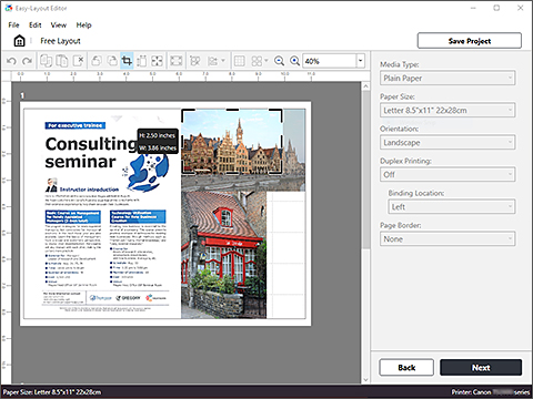 Canon : Руководства по устройствам Inkjet : Easy-Layout Editor ...