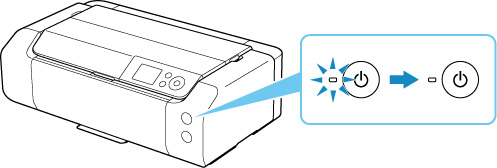 Canon : imagePROGRAF Manuals : PRO-300 series : Unplugging the Printer