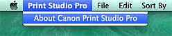Canon : أدلة PIXMA : كيفية التحقق من الإصدار - Print Studio Pro