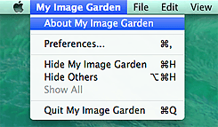 Canon : PIXMA Manuals : How to Check the Version - My Image Garden
