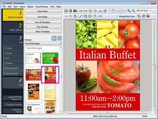 Canon : Inkjet Manuals : PosterArtist : Creating and Printing Posters