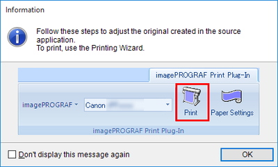Canon:imagePROGRAF Manuals:Windows Software:Print Plug-In for Office ...
