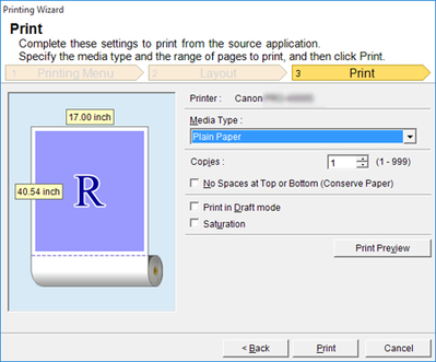 Canon:imagePROGRAF Manuals:Windows Software:Print Plug-In for Office ...