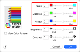 Canon : Manuales de imagePROGRAF : TC-21 : Ajuste del balance del color