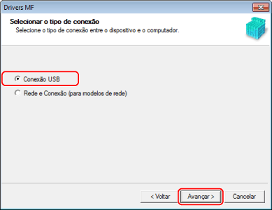 Como instalar um driver WG baixado (conexão USB)