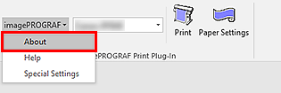 Canon : Manuals : Checking Version - Print Plug-In for Office