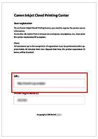 Canon : Inkjet Manuals : Registering User Information to Canon Inkjet ...